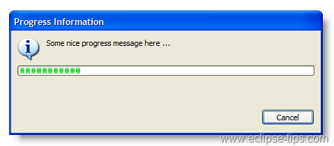 Eclipse Tips - Prakash G.R.: Using progress bars ...